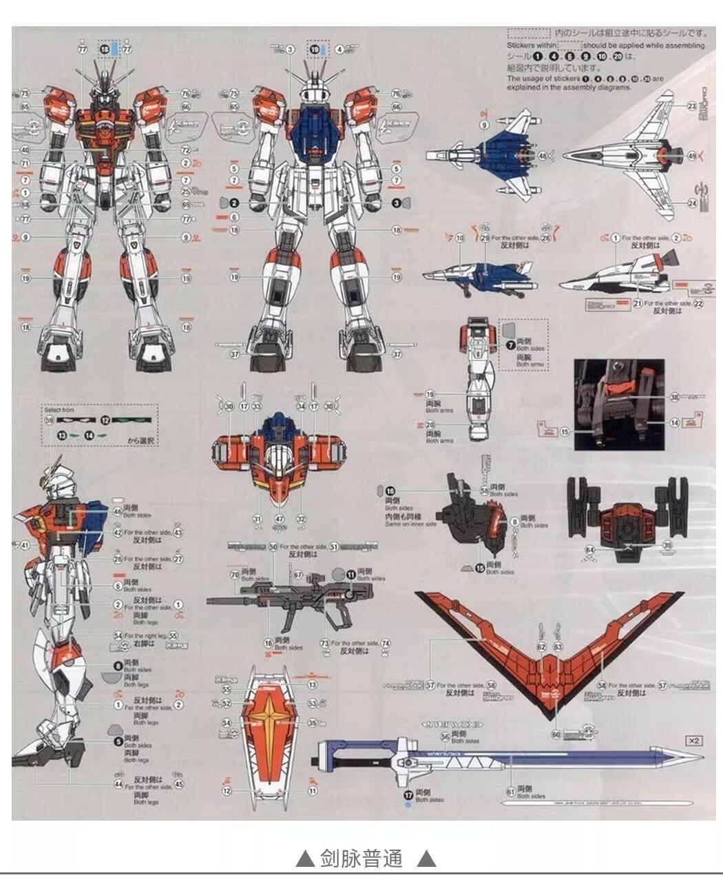 GUGU Studio Water Decal - RG 1/144 Force Impulse / Force Impulse Spec ...