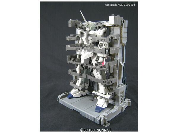 MG 1/100 Unicorn Gundam HD Color + MS Cage