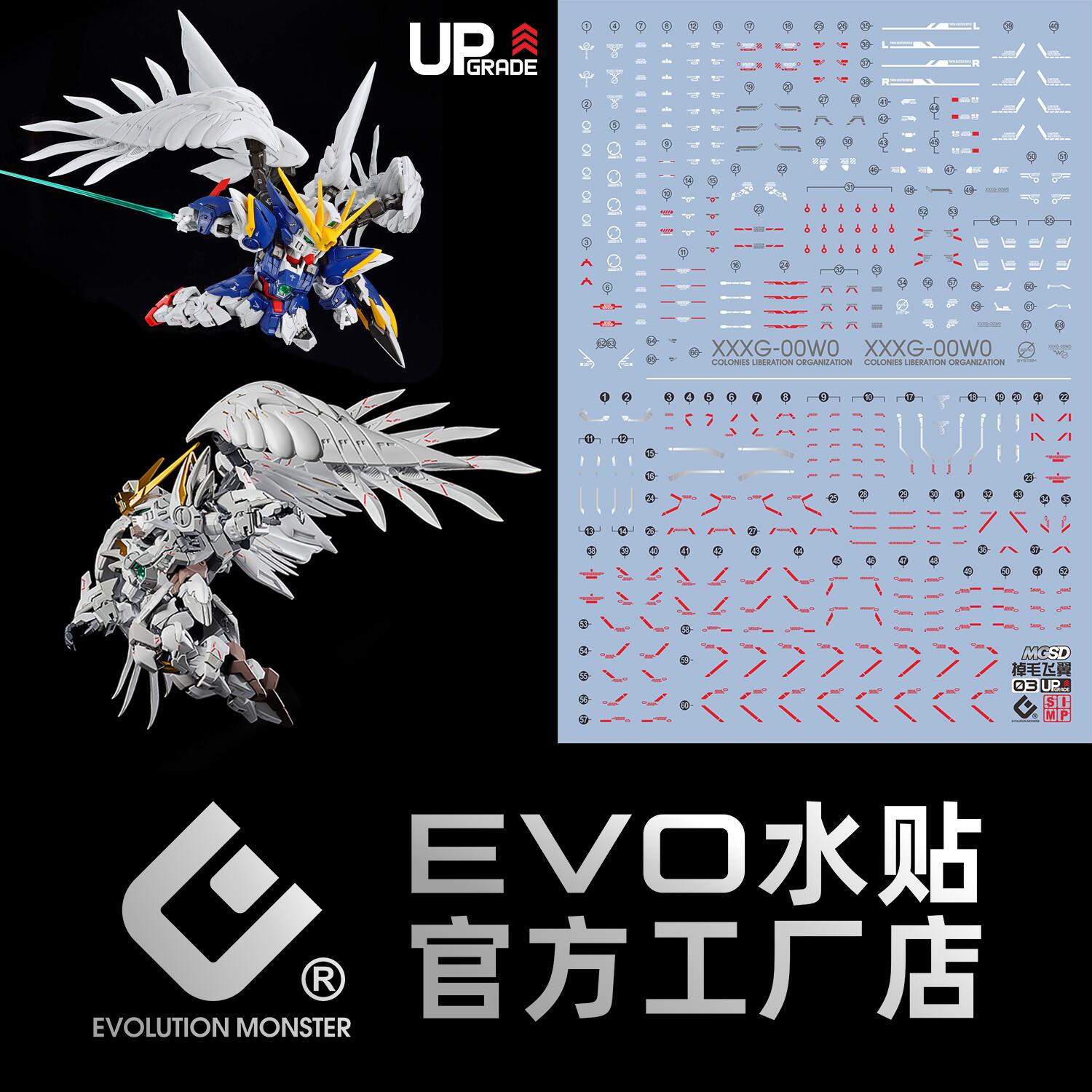 EVO Water Decal - MGSD Wing Gundam Zero EW (Fluorescence)