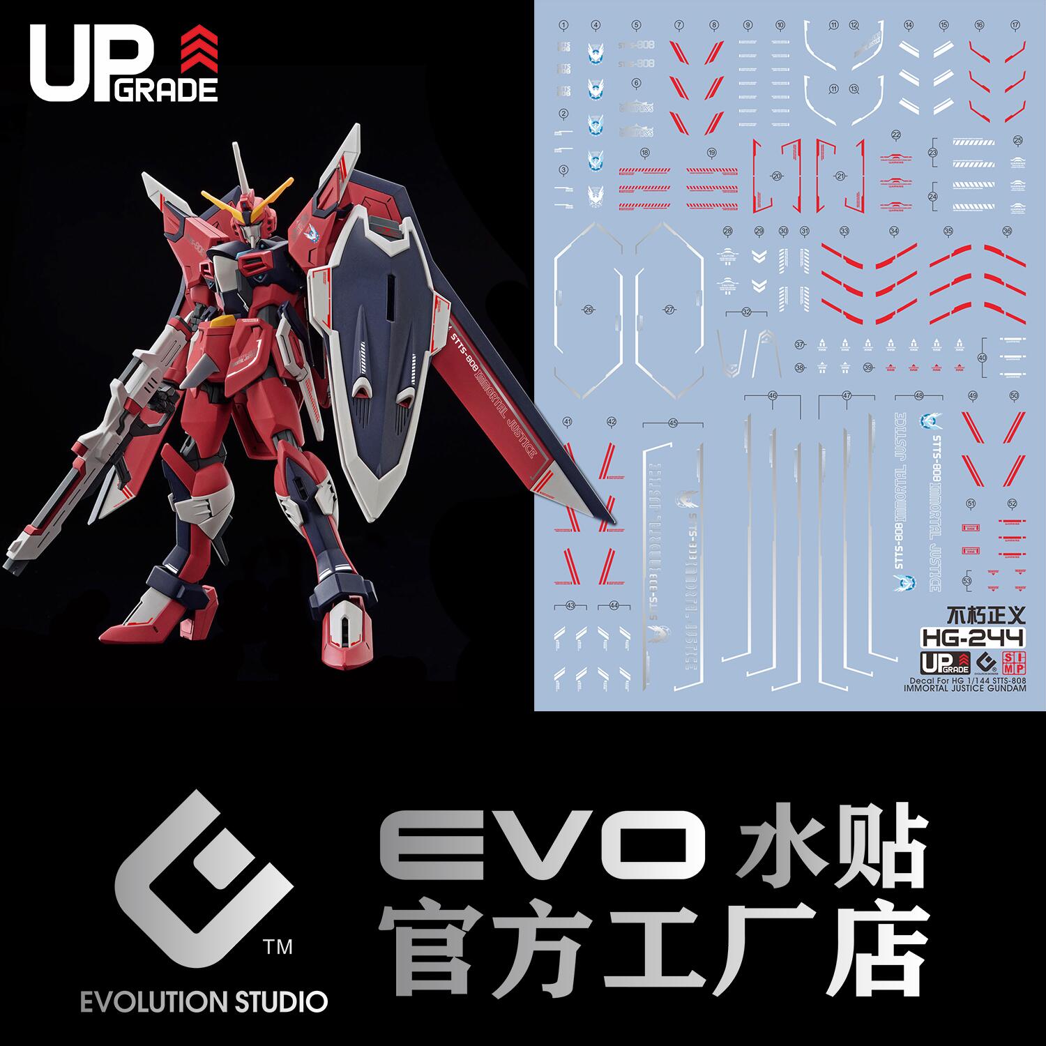 EVO Water Decal - HG 1/144 Immortal Justice Gundam