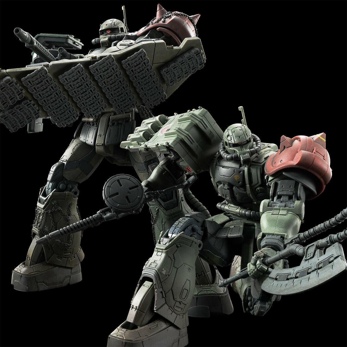 HG 1/144 MS-06F Zaku II F Type LeSEAN & Zaku II (Unidentified Type ...