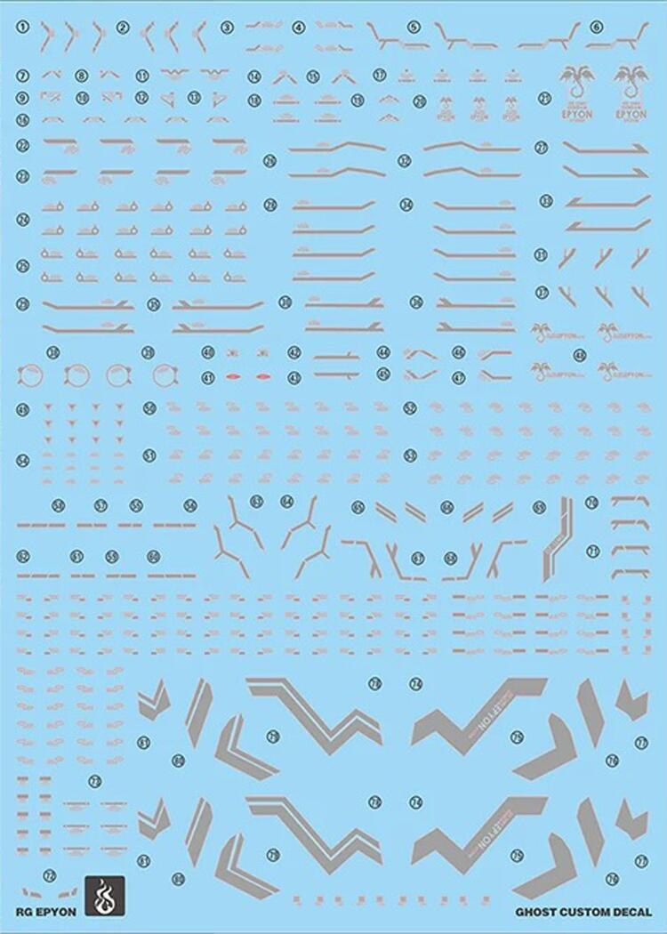 Flame Decal - RG 1/144 Gundam Epyon