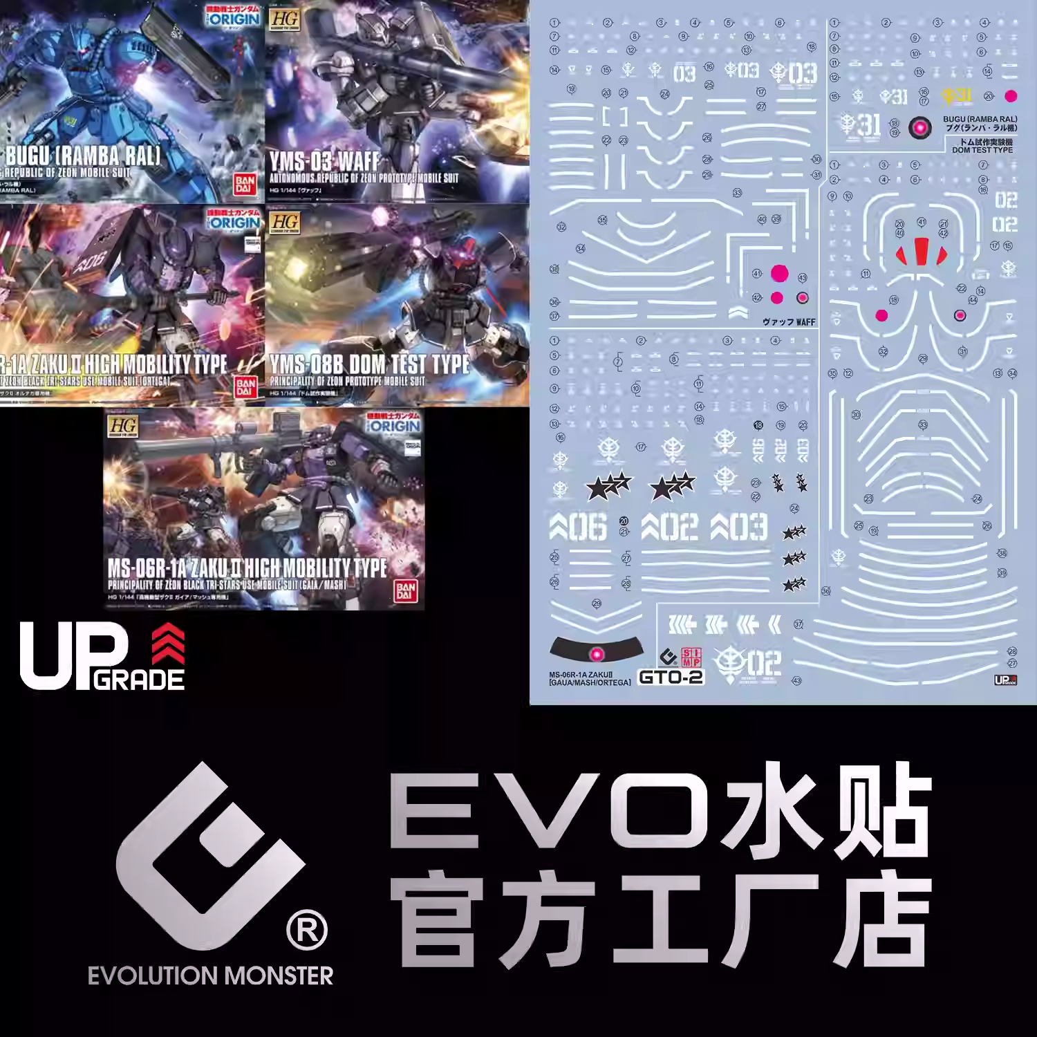 EVO Water Decal - Gundam The Origin 2