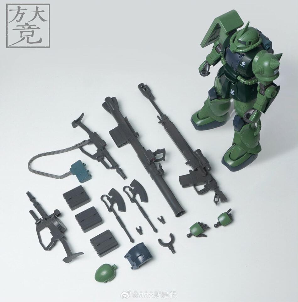 Fangdajing 1/72 Zaku II Gto Green/Grunt Ver.