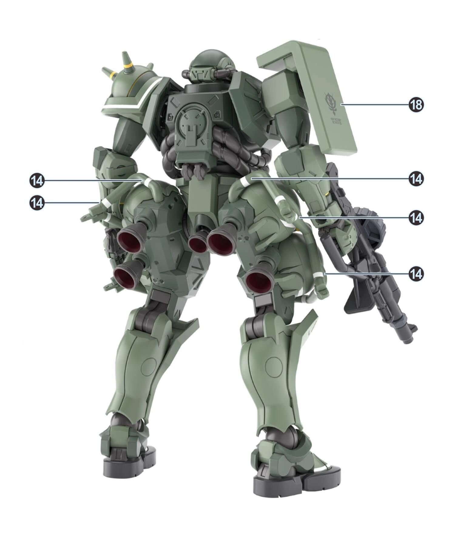 EVO Water Decal - HG 1/144 Police Zaku / Mass Produced Zaku / Char's ...