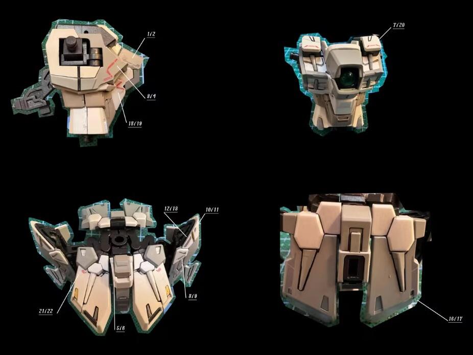 Snow Flame Water Decal - MG 1/100 FIX Wing Snow White