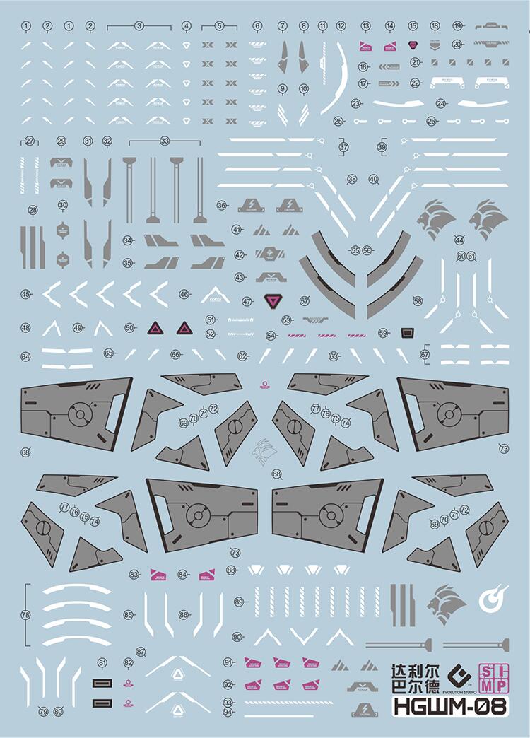 EVO Water Decal - HG 1/100 Darilbalde