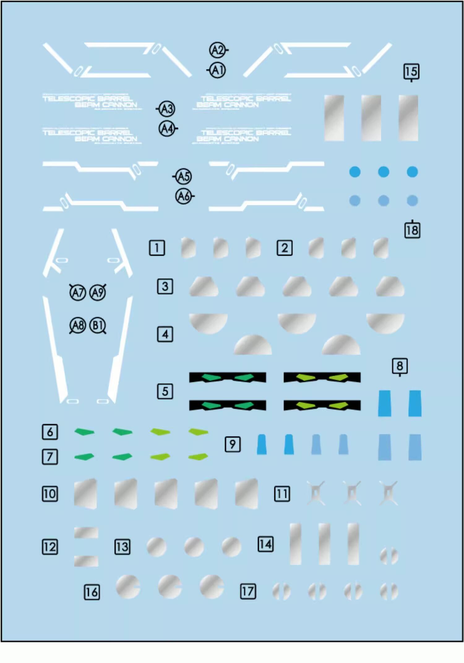 Transamsphere Water Decal - RG 1/144 Destiny Impulse Gundam