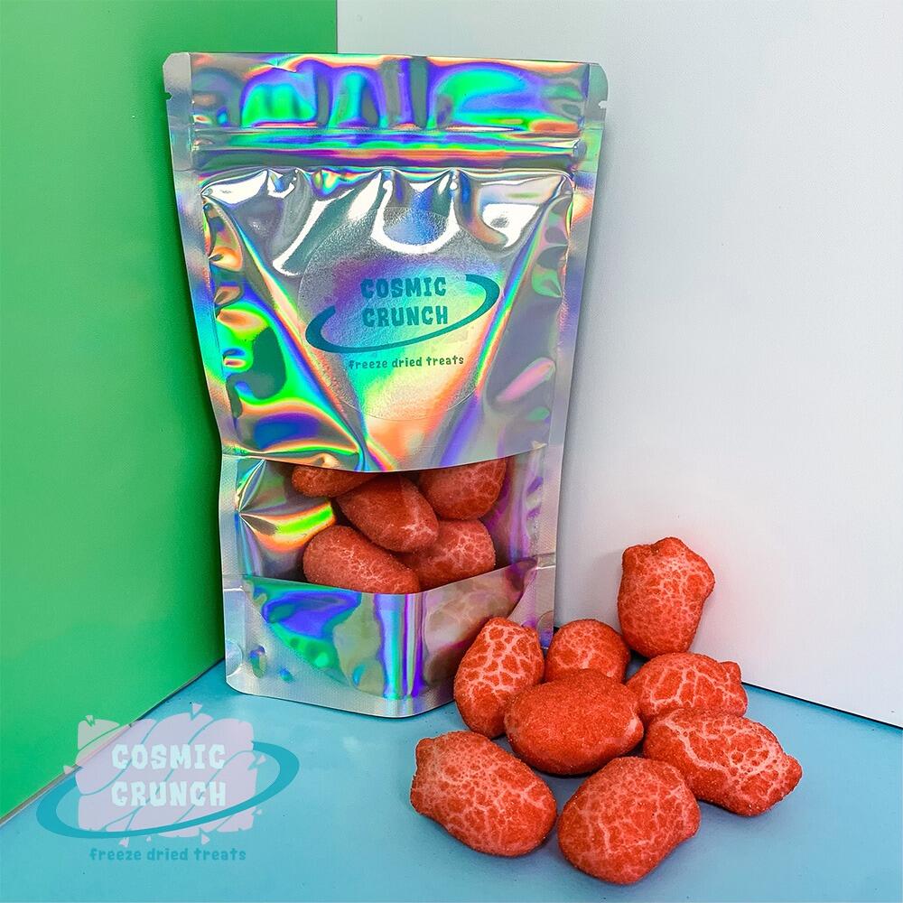 Freeze Dried Strawberry Crunchy Foam Bites | Cosmic Crunch