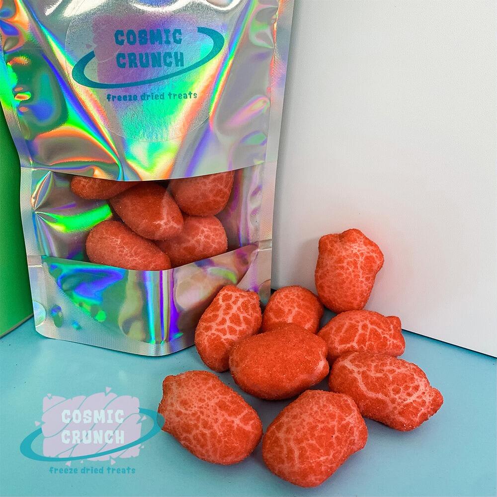 Freeze Dried Strawberry Crunchy Foam Bites | Cosmic Crunch