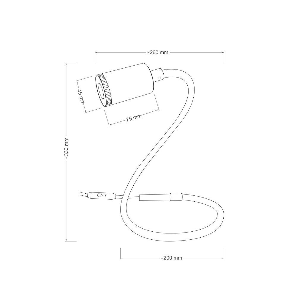 Anthracite Snake Flex Light