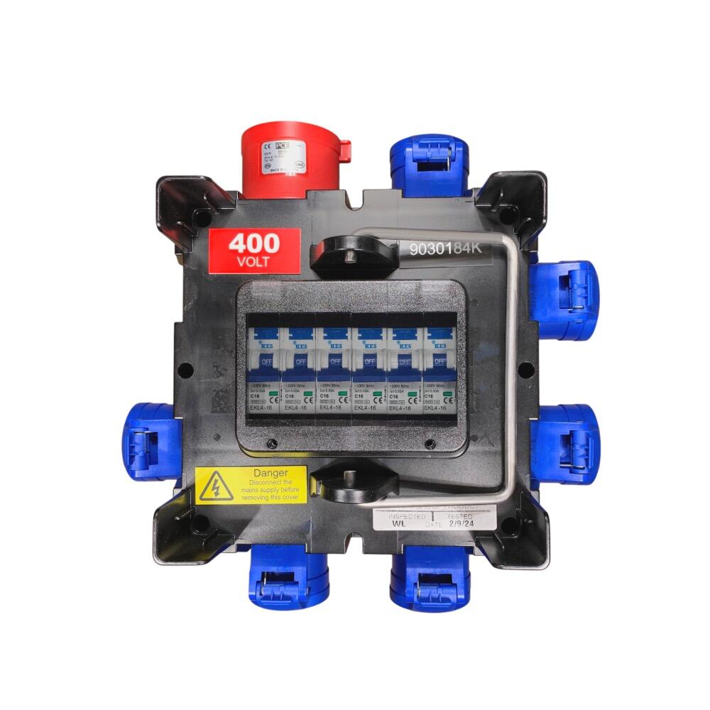 32A 415V In > 6 x 16A 230V - RCBOs | IMST Distribution Box