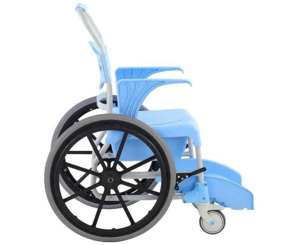 How does the Aqua Shower Commode Chair - Self-Propelled - enhance ...
