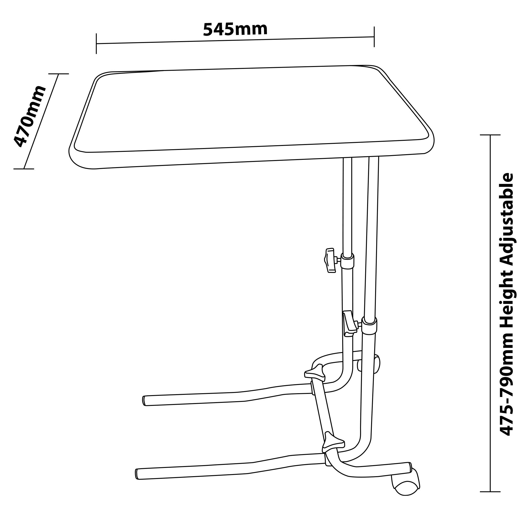 Canterbury Overbed Table | Care Bed Accessories | Care Home Medical