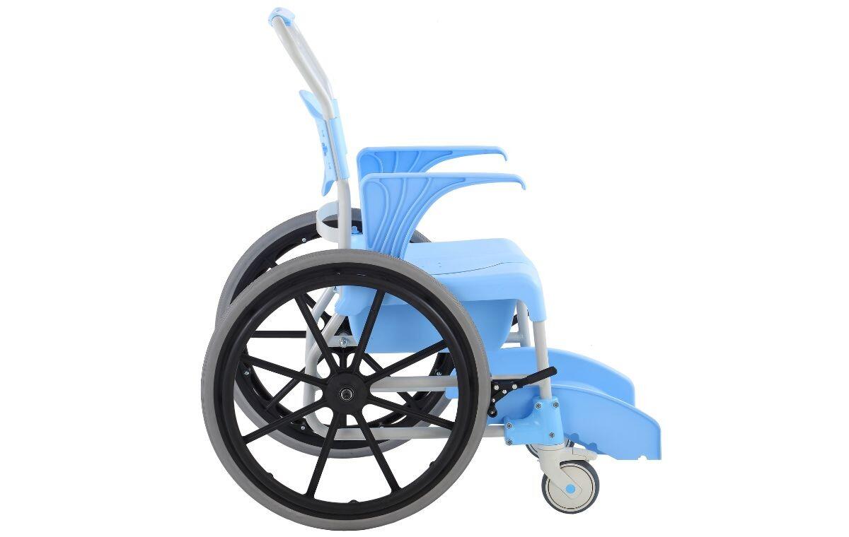 Alerta Aqua Shower Commode Chair - Self-Propelled | Care Home Medical ...