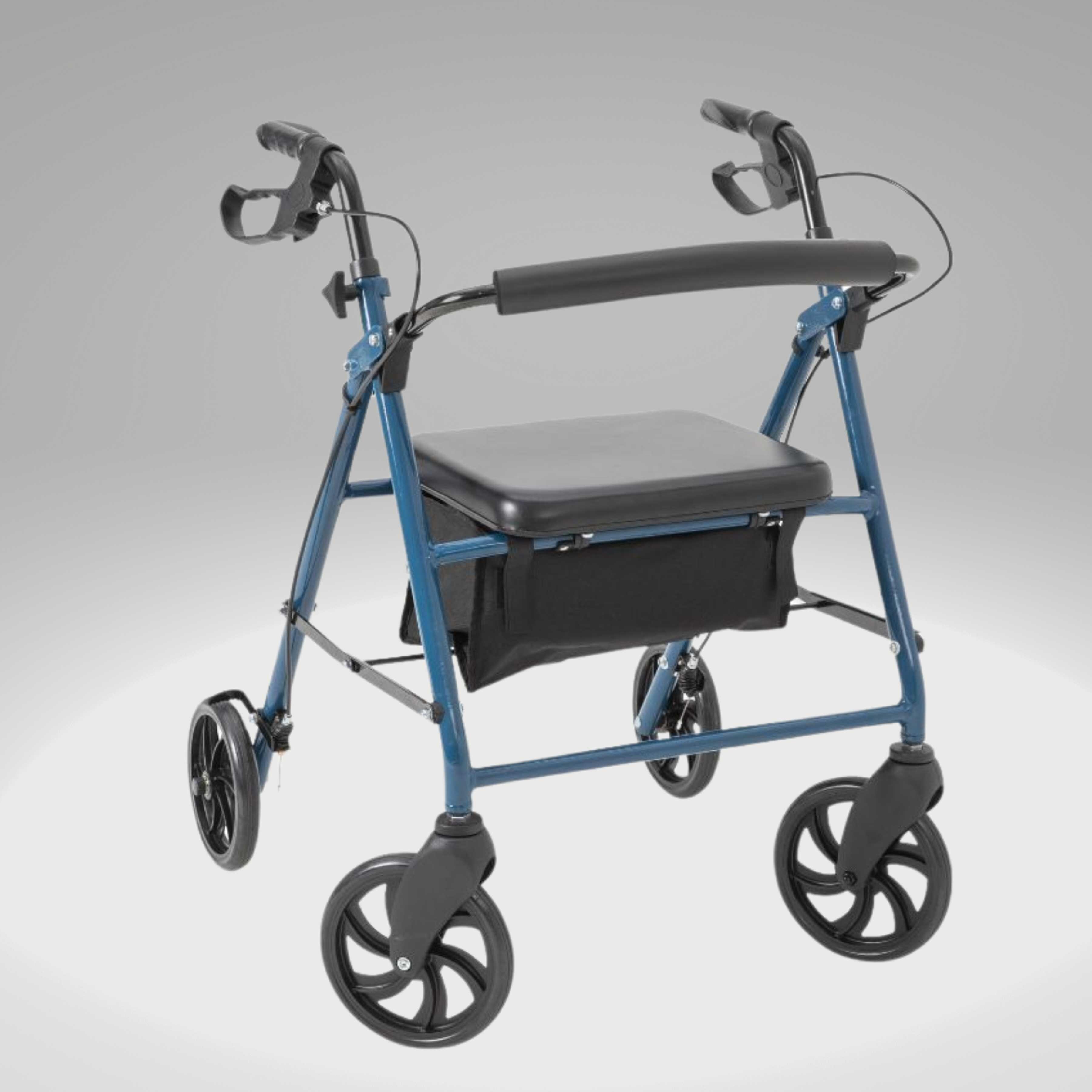 Alerta Four Wheeled Rollator with Solid Back | Care Home Medical Products