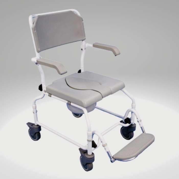 Bewl Adjustable Height Shower Commode Chair | Care Home Medical Products