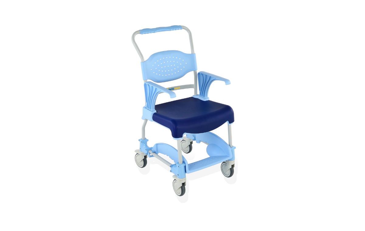 Alerta Aqua Shower Commode Chair - Self-Propelled | Care Home Medical ...