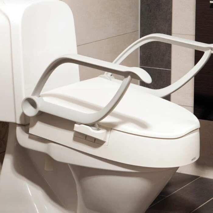 Etac Cloo Toilet Seat Raiser | Height Adjustable | Care Home Medical ...