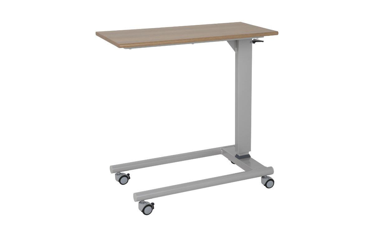 Straight Leg Gas Lift Overbed Table | Care Home Medical Products