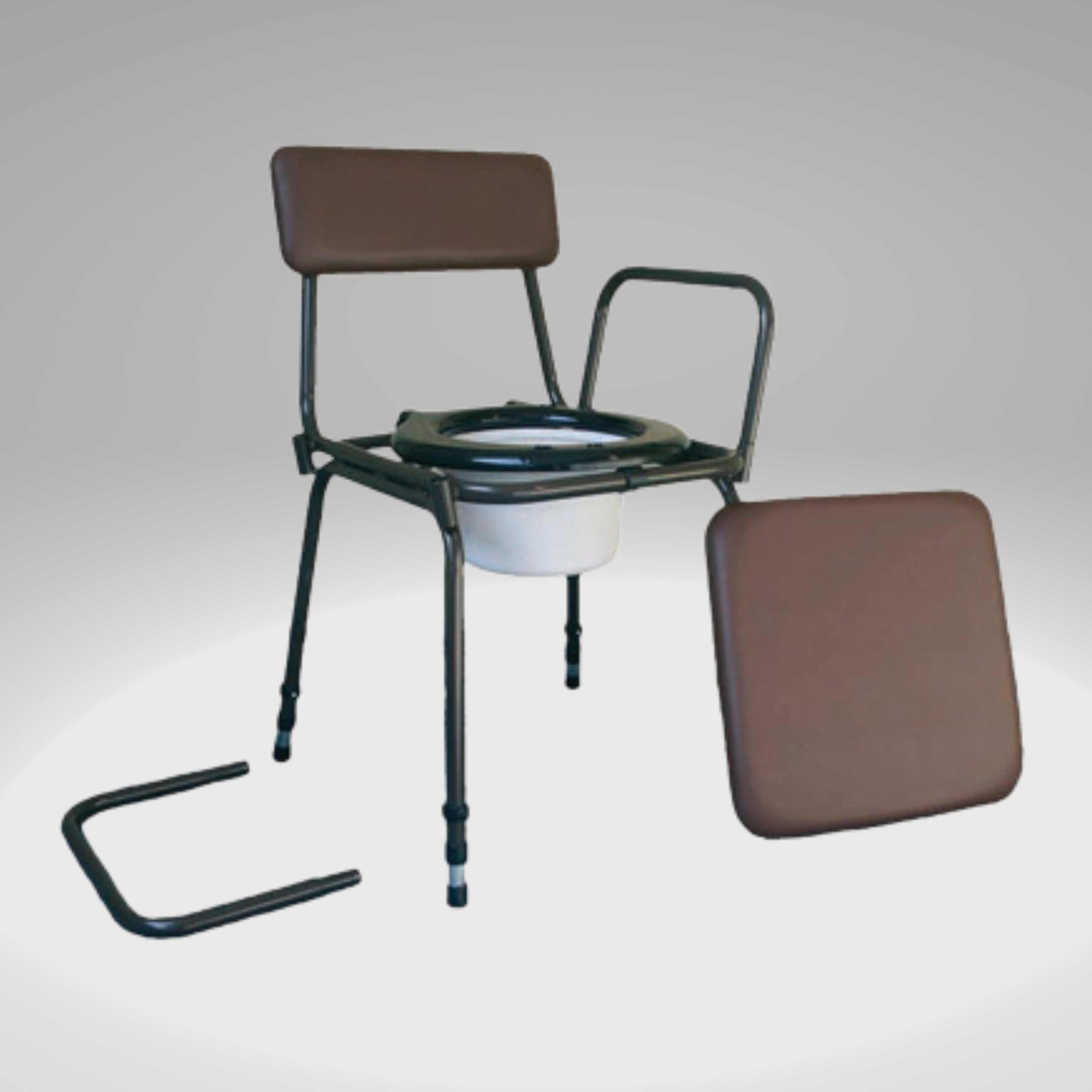Height Adjustable Commode with Detachable Arms | Care Home Medical Products