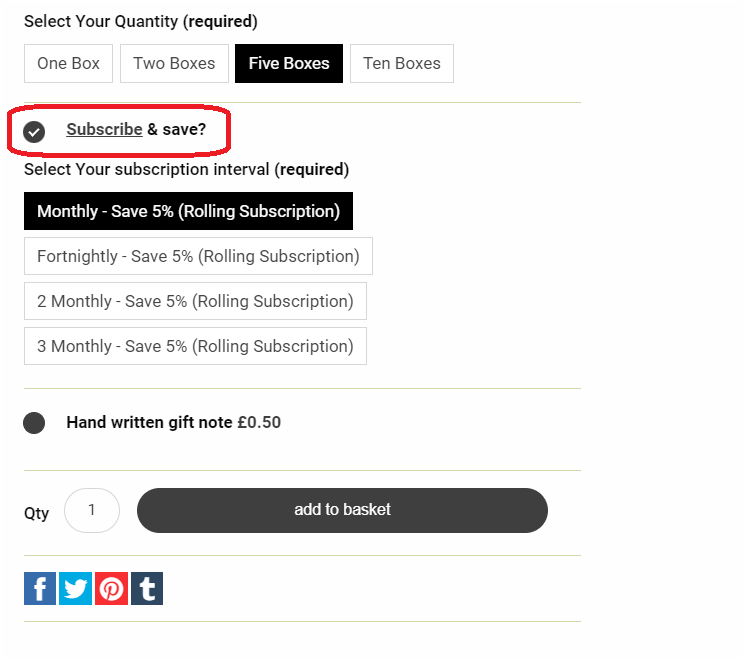 Subscription Ordering Guide