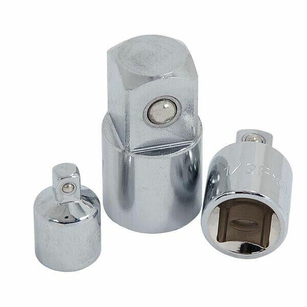 3pc Socket Converter Reducer Adapter Set 1/4" 3/8"