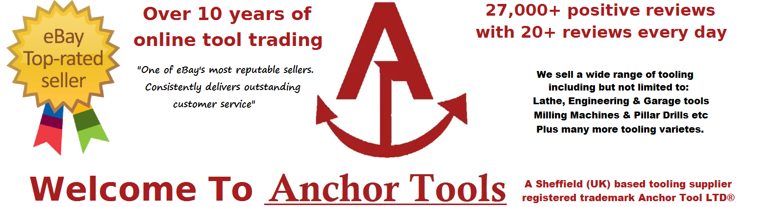 Anchor Tools: Treading Taps & Dies, Lathe Tools and Boring Bars