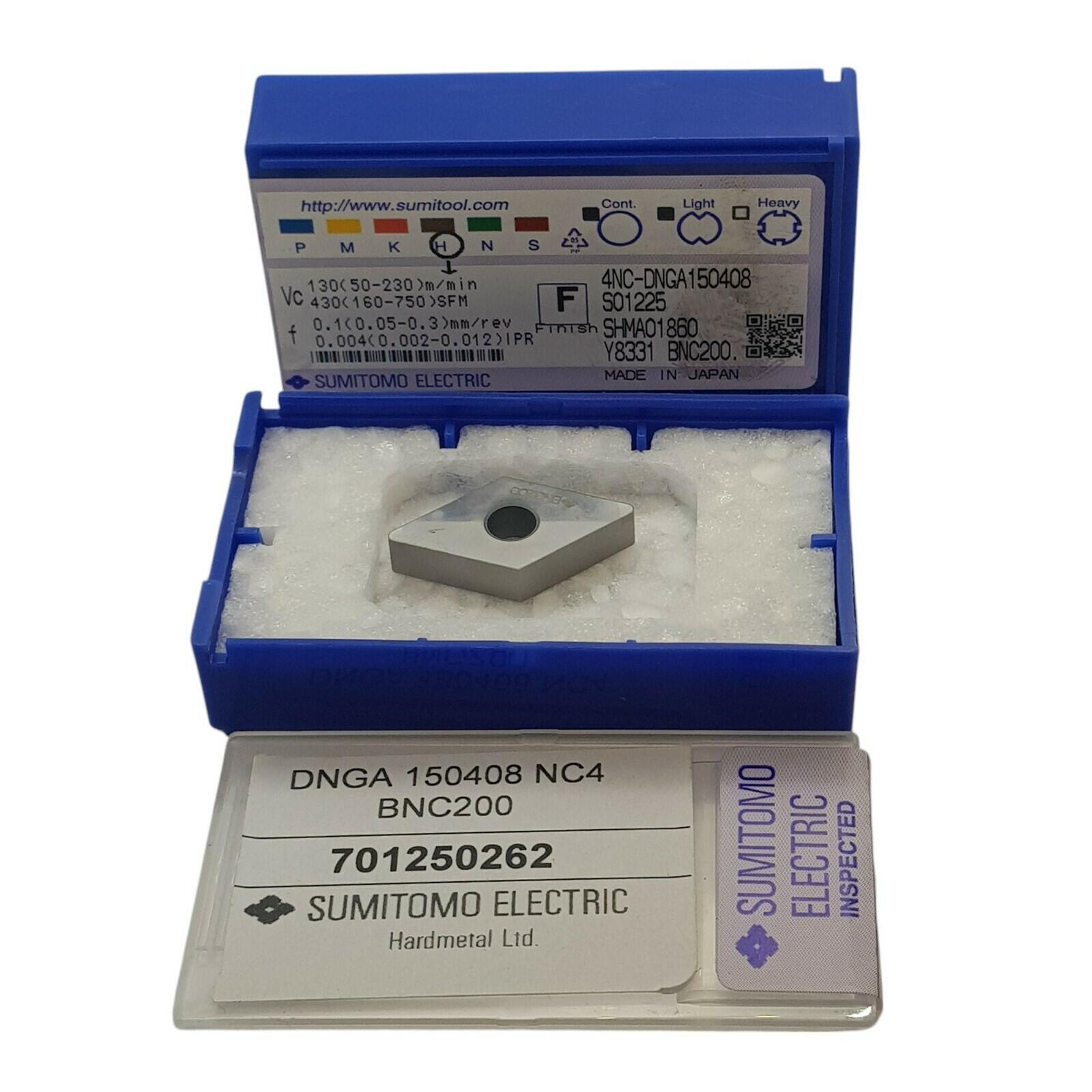 DNGA 150408 CBN NC4 BNC200 Sumitomo Carbide Insert Tip IZ1