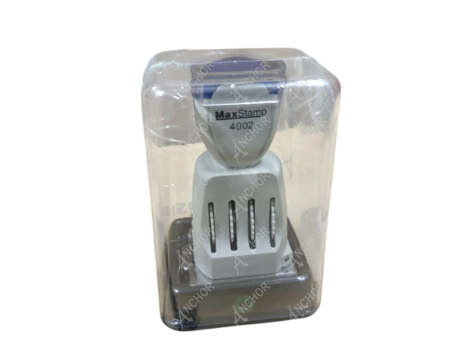 Maxstamp 4001 Self-inking Rubber Dater Stamp With