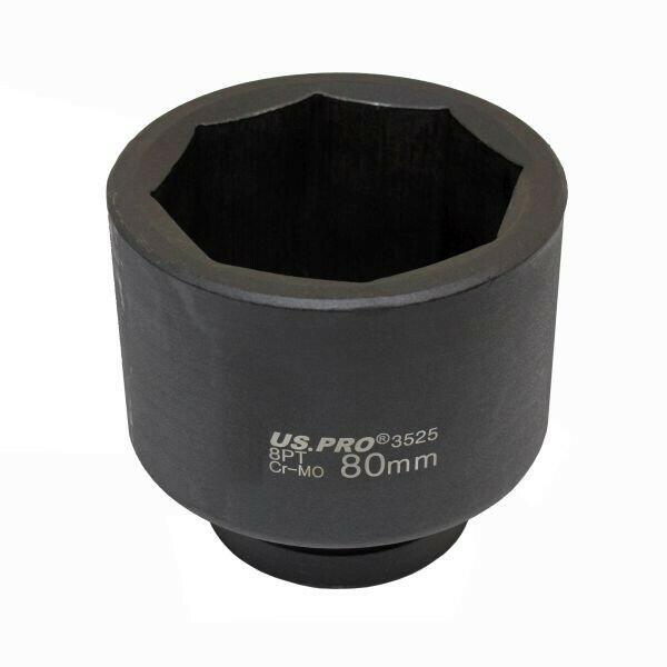 80mm Impact Hub Nut Socket 1" Drive 8pt