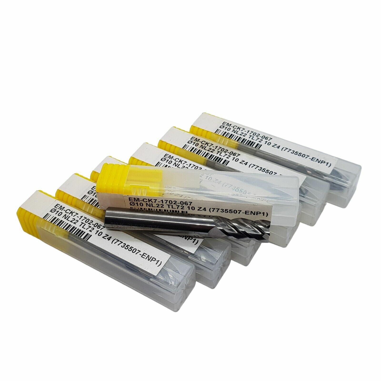 Buy Solid Carbide End Mill Cutter 10mm Bright Finish Aluminum Milling ...