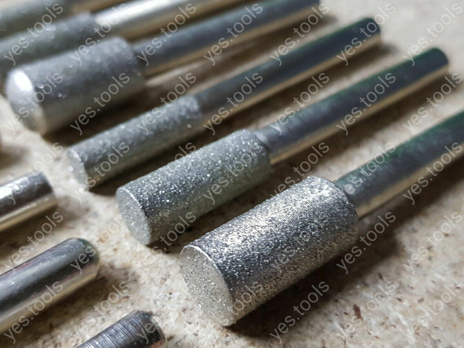 Fine Diamond Burr Set 6/8/10mm Different Shapes
