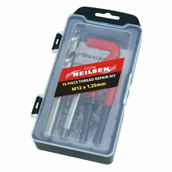 M12 X 1.25 Thread Repair Kit 15pc Helicoil