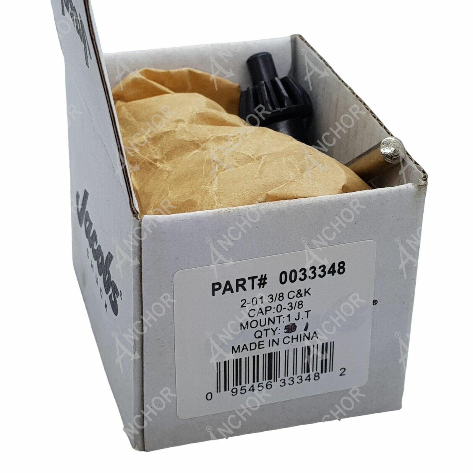 Jacobs 3/8 Keyed Drill Chuck 0-10mm 1 Jt Mount,