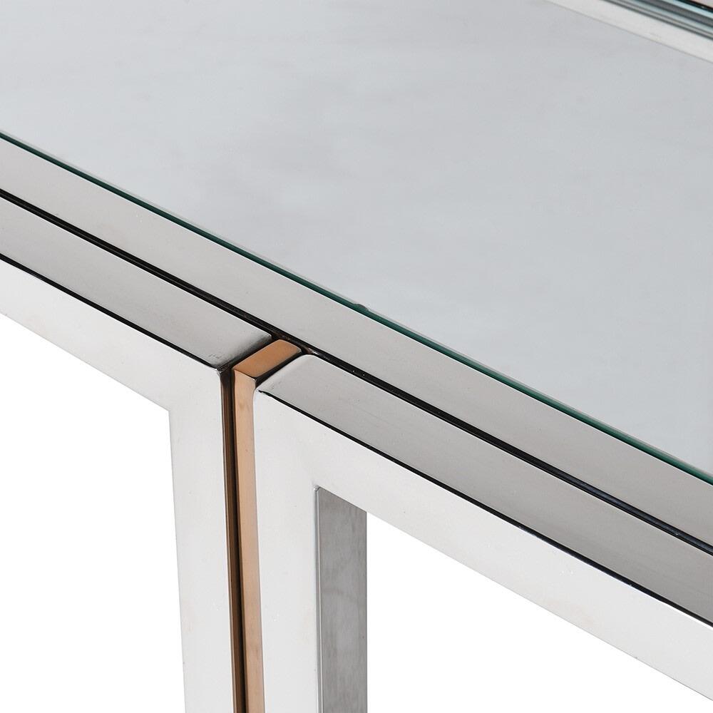 Bi-metal Steel Console Table