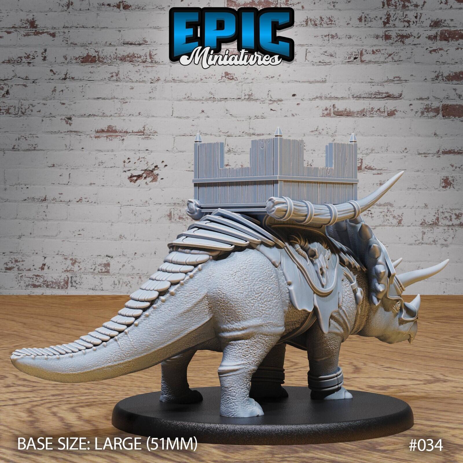 Triceratops Mount - Epic Miniatures