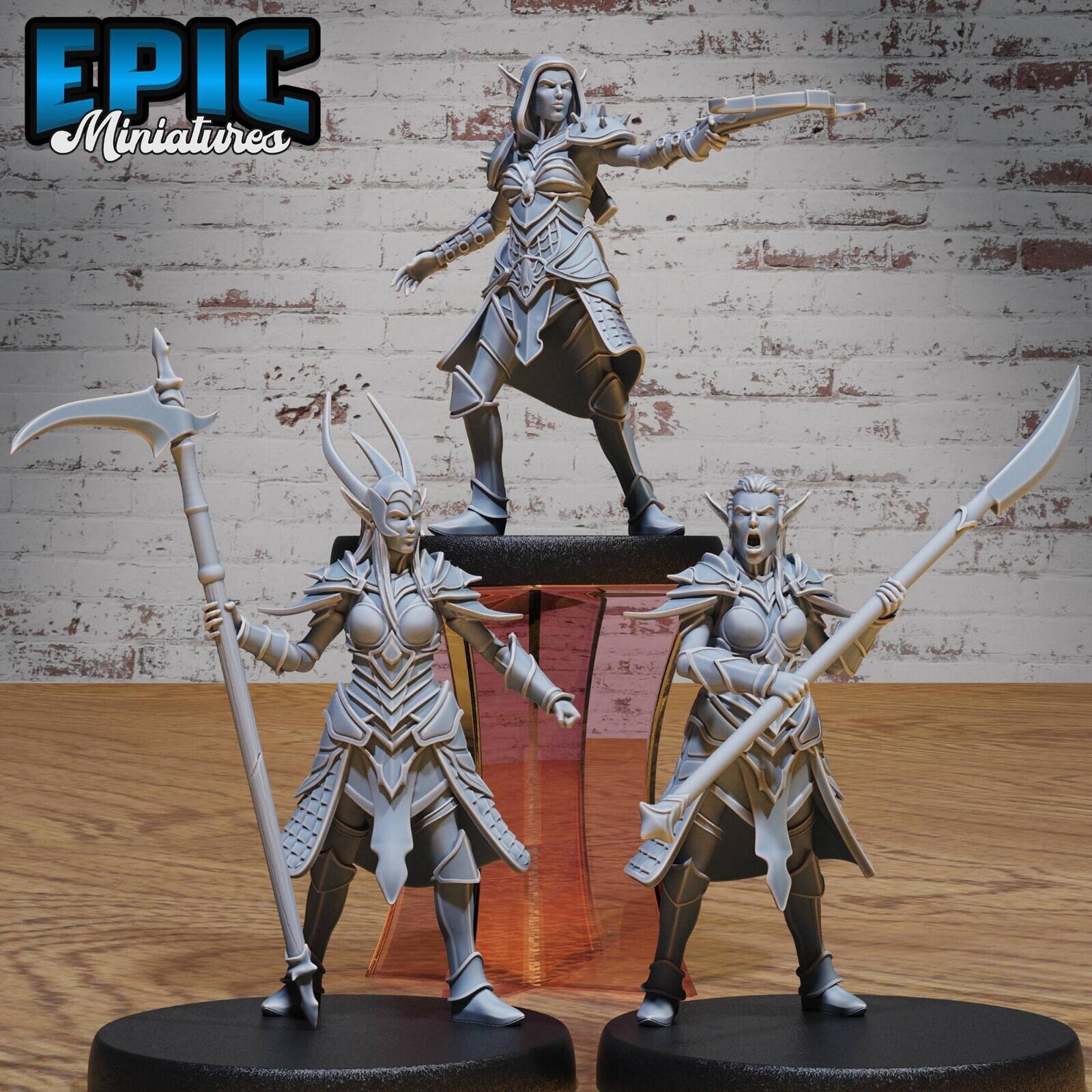 Dark Elf Characters - Epic Miniatures