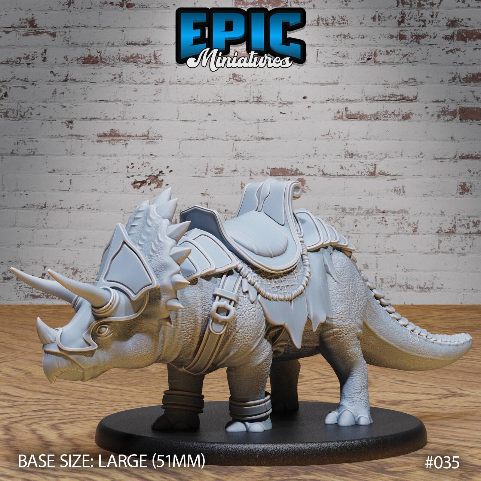 Triceratops Mount - Epic Miniatures