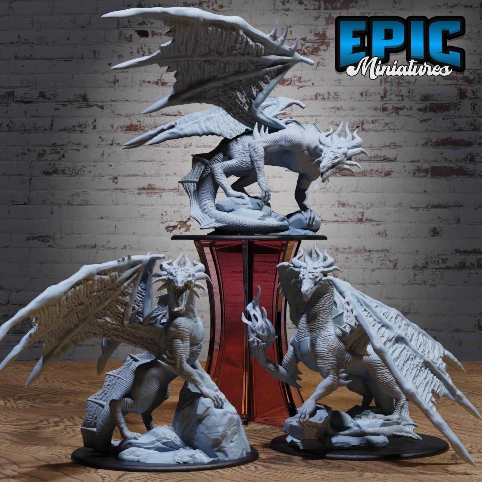 POISON GREEN DRAGON - Epic Miniatures