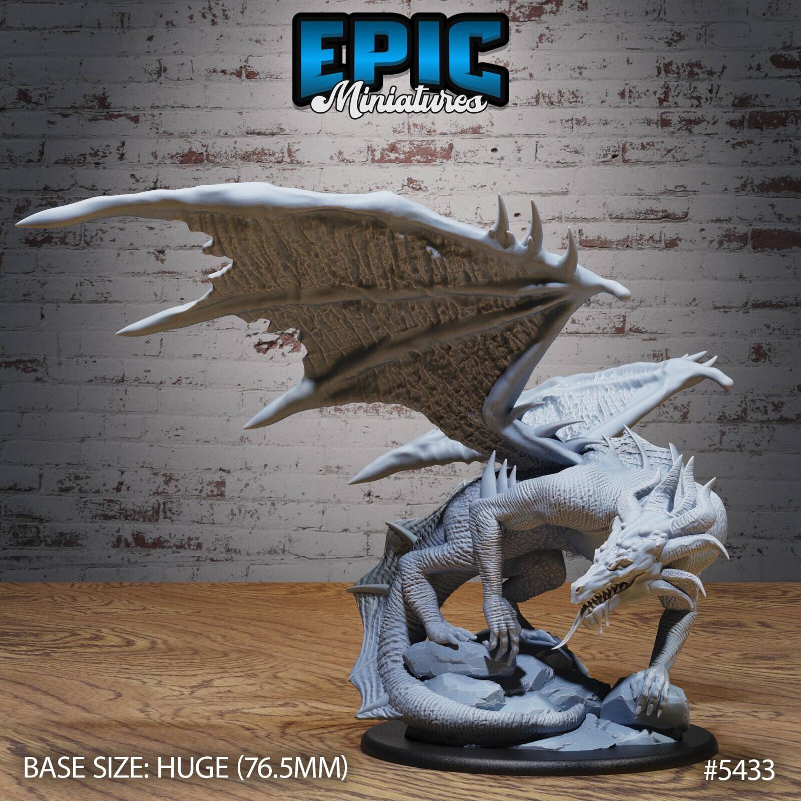 POISON GREEN DRAGON - Epic Miniatures