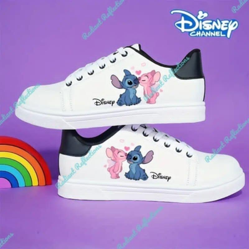Stitch Kiss Pattern 2D Print Trainers – Inspired by Lilo & Stitch