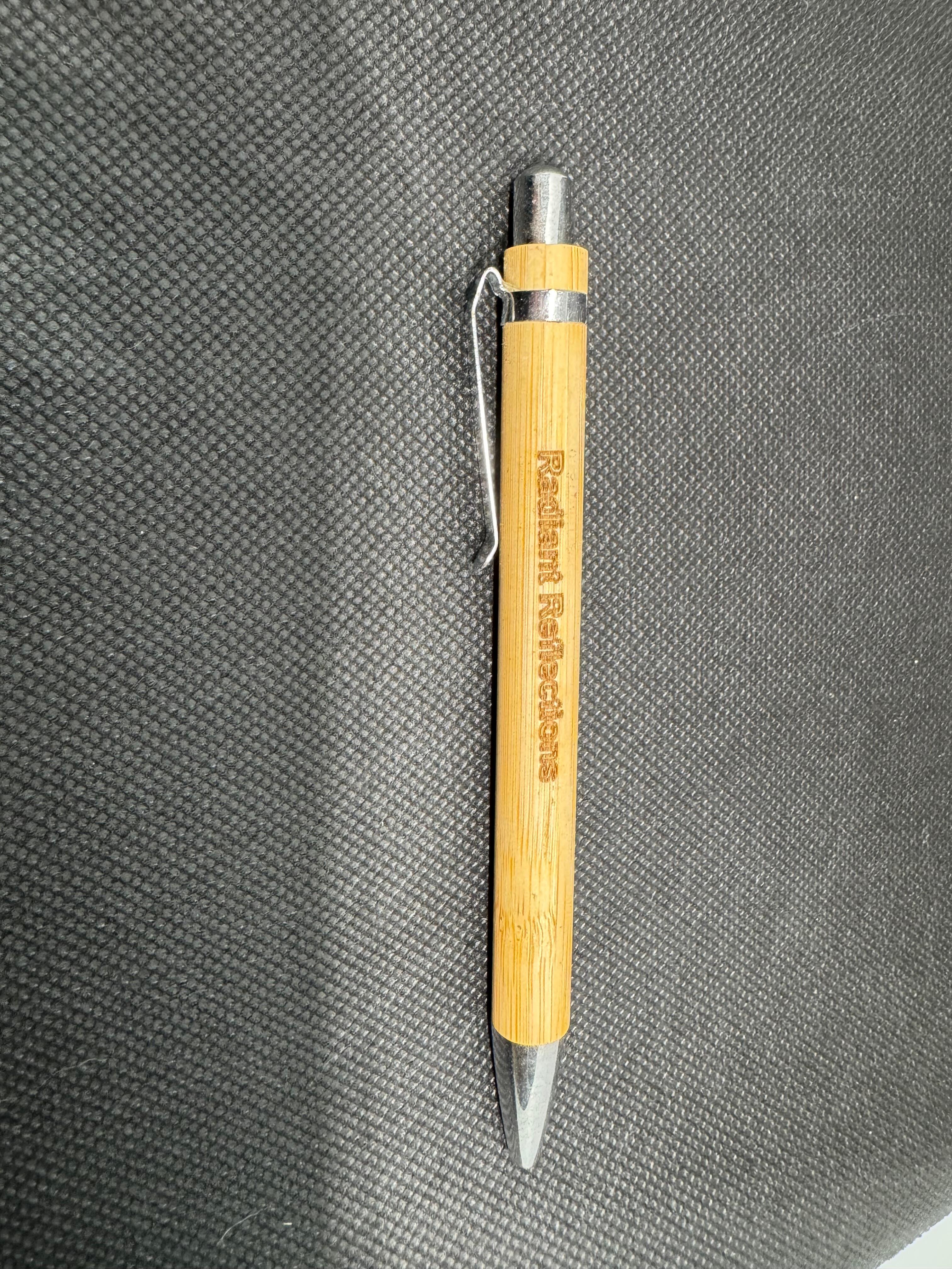 Laser engraved pens
