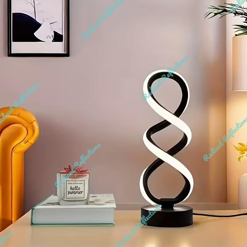 Spiral Shell LED Desk Lamp – Modern USB 3-Color Dimmable Table Light