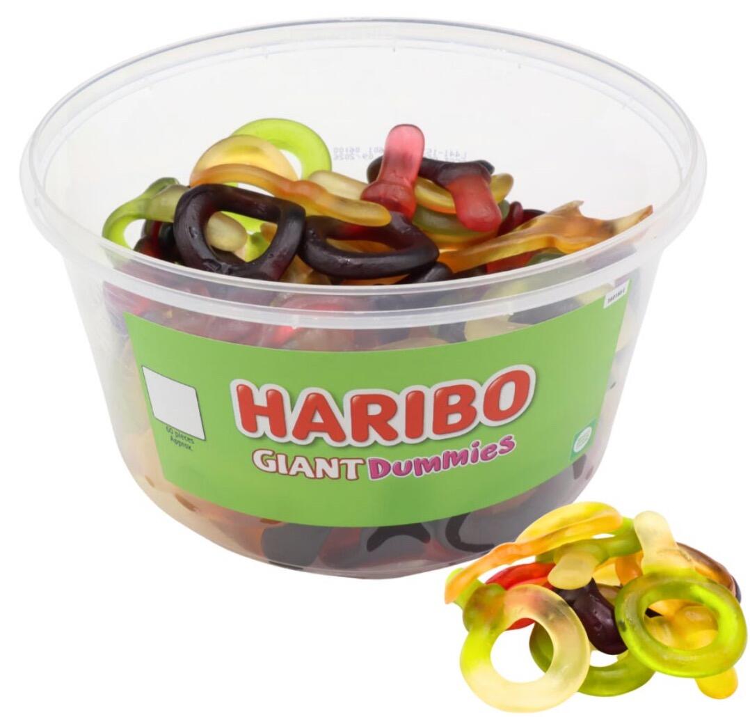 Haribo Giant Dummies Tub 816g