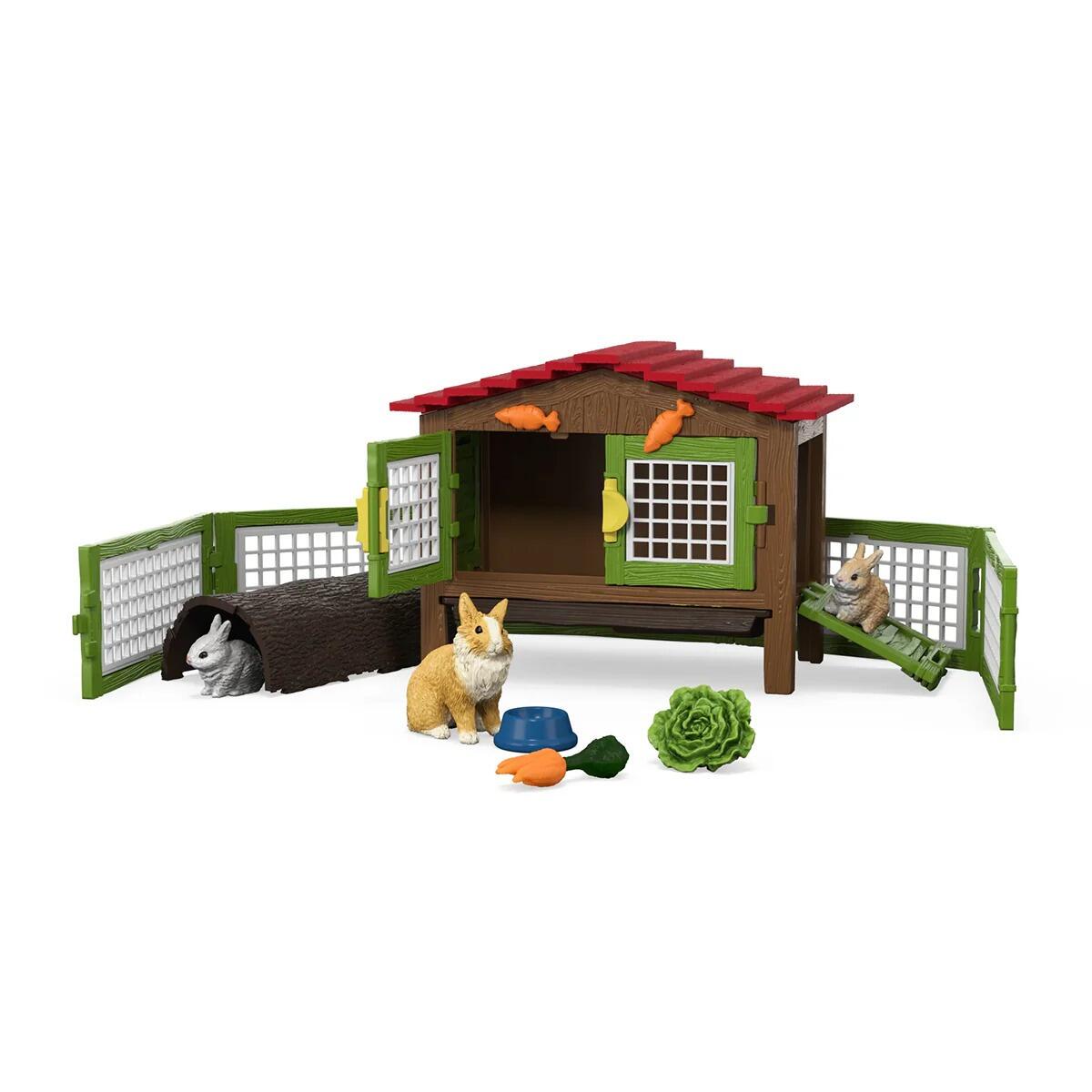 Buy Schleich Rabbit Hutch with 3 Rabbits
