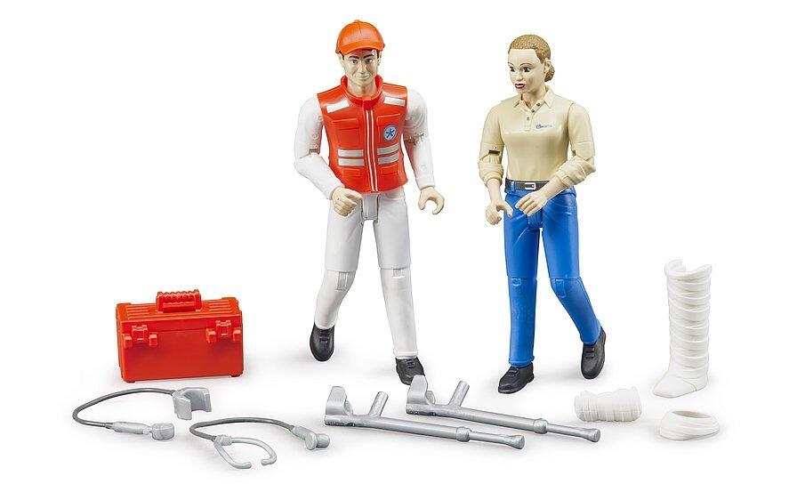 Buy Bruder Ambulance Figure Set | Medic and Patient Figures