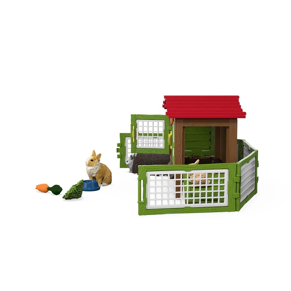 Buy Schleich Rabbit Hutch with 3 Rabbits