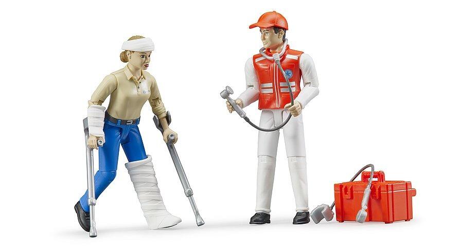 Buy Bruder Ambulance Figure Set | Medic and Patient Figures