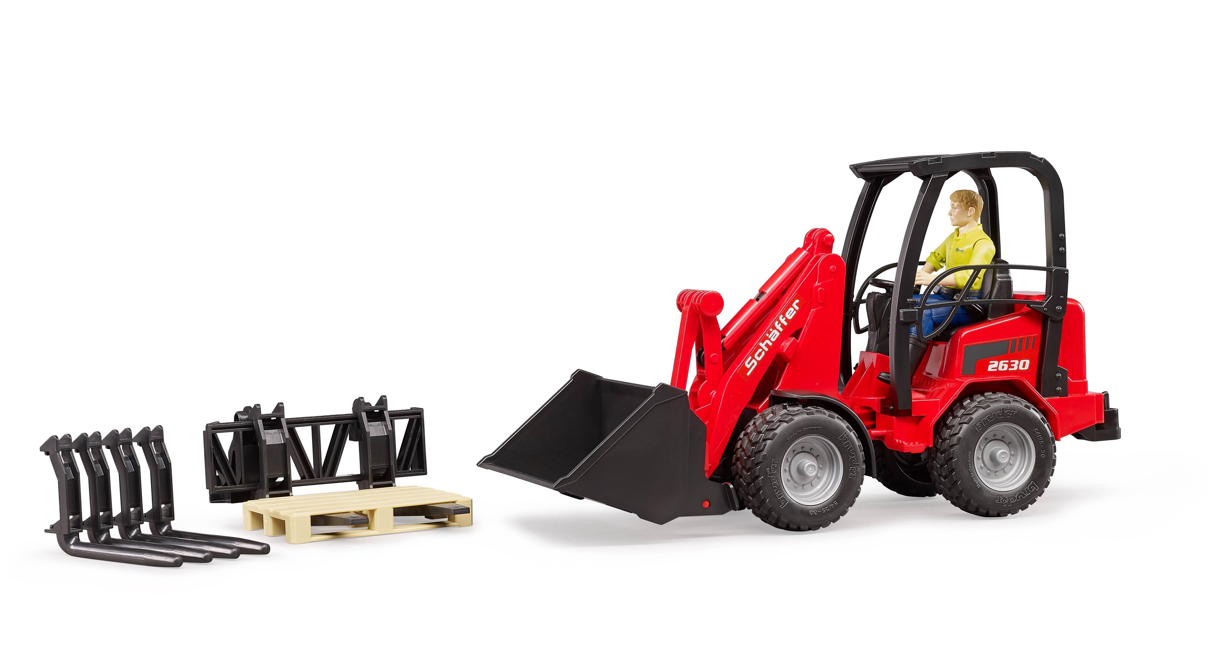 Buy Bruder Schaffer Compact Loader 2034 & Figure | 1:16 Toy Loader